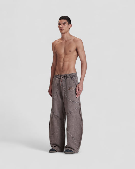 DEMENTE BROWN STONE WASHED SWEATPANTS – SN2 STUDIOS